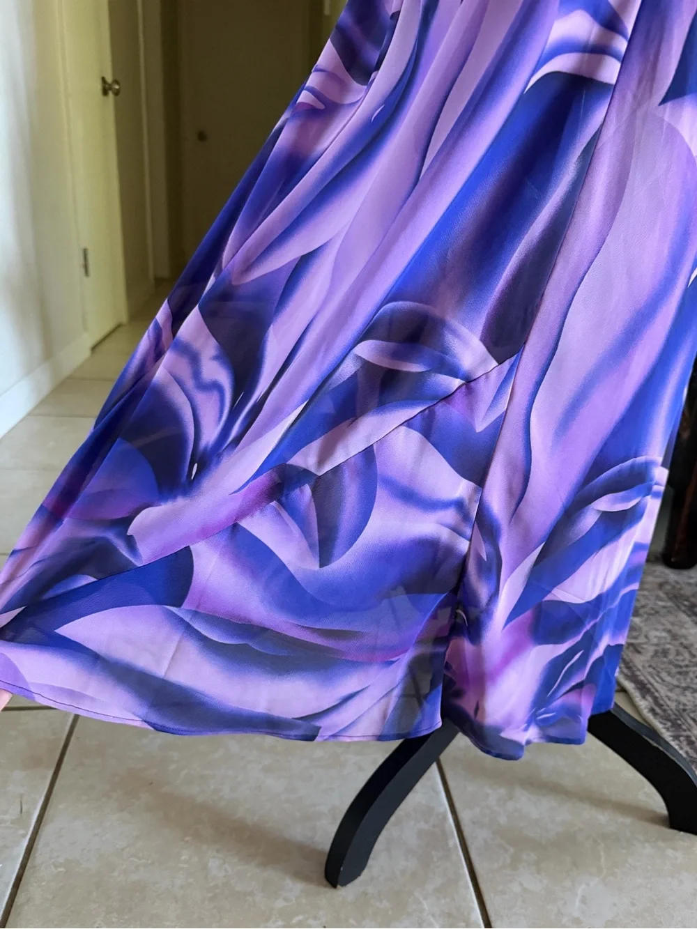 Vintage | Dresses | Rare Vintage 9s Violet Bloom Ethereal Slip Dress ...